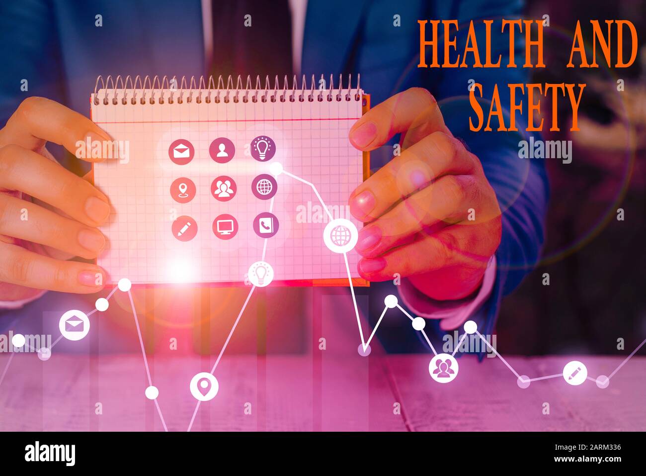 Handwriting text writing Health And Safety question. Conceptual photo ...