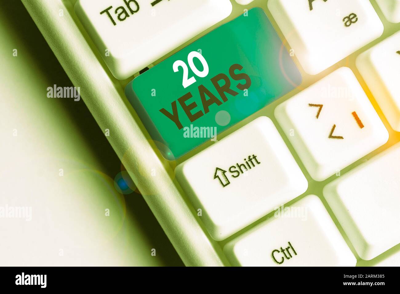 Conceptual hand writing showing 20 Years. Concept meaning Remembering ...