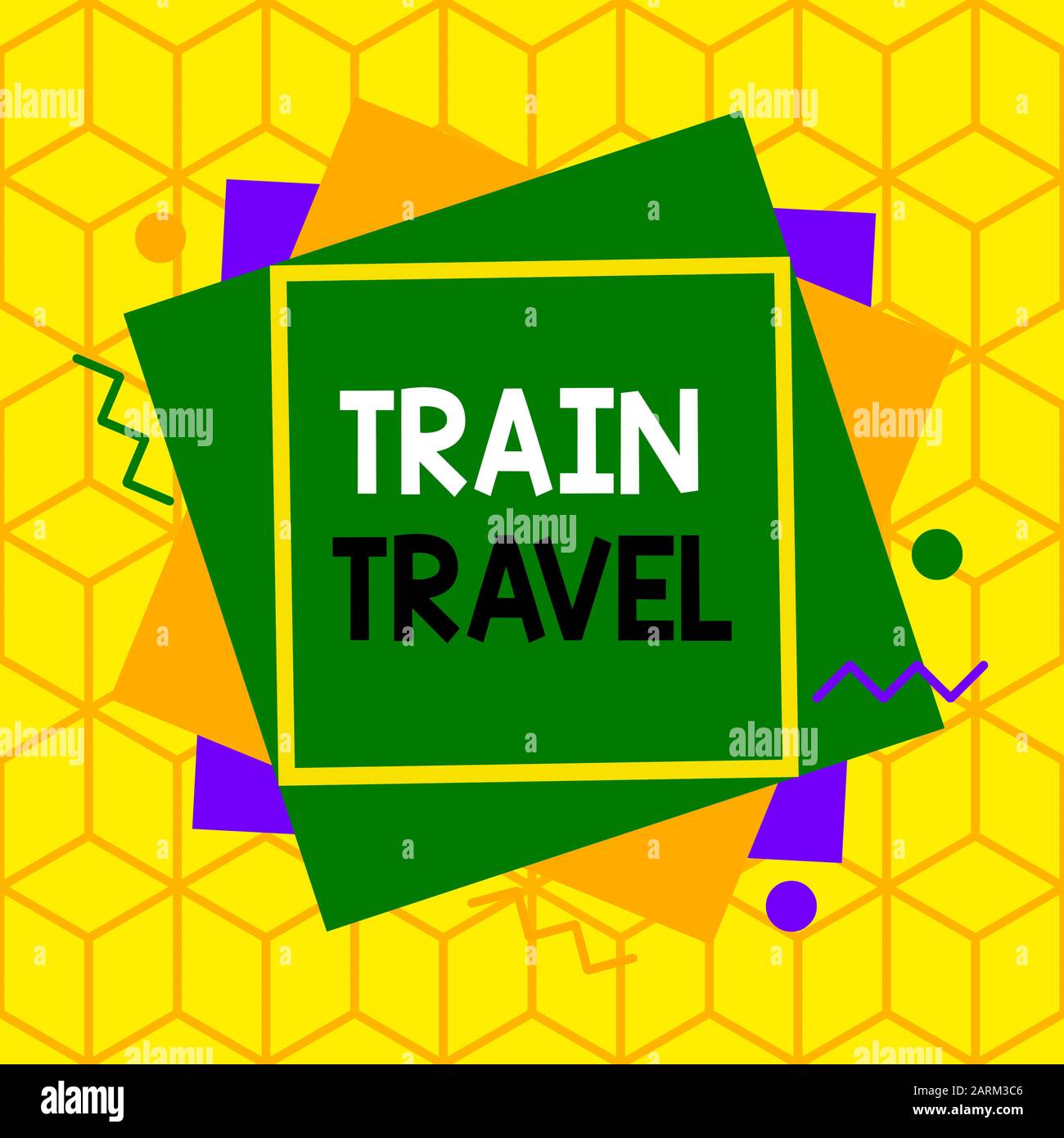 Text sign showing Train Travel. Business photo showcasing to make a ...