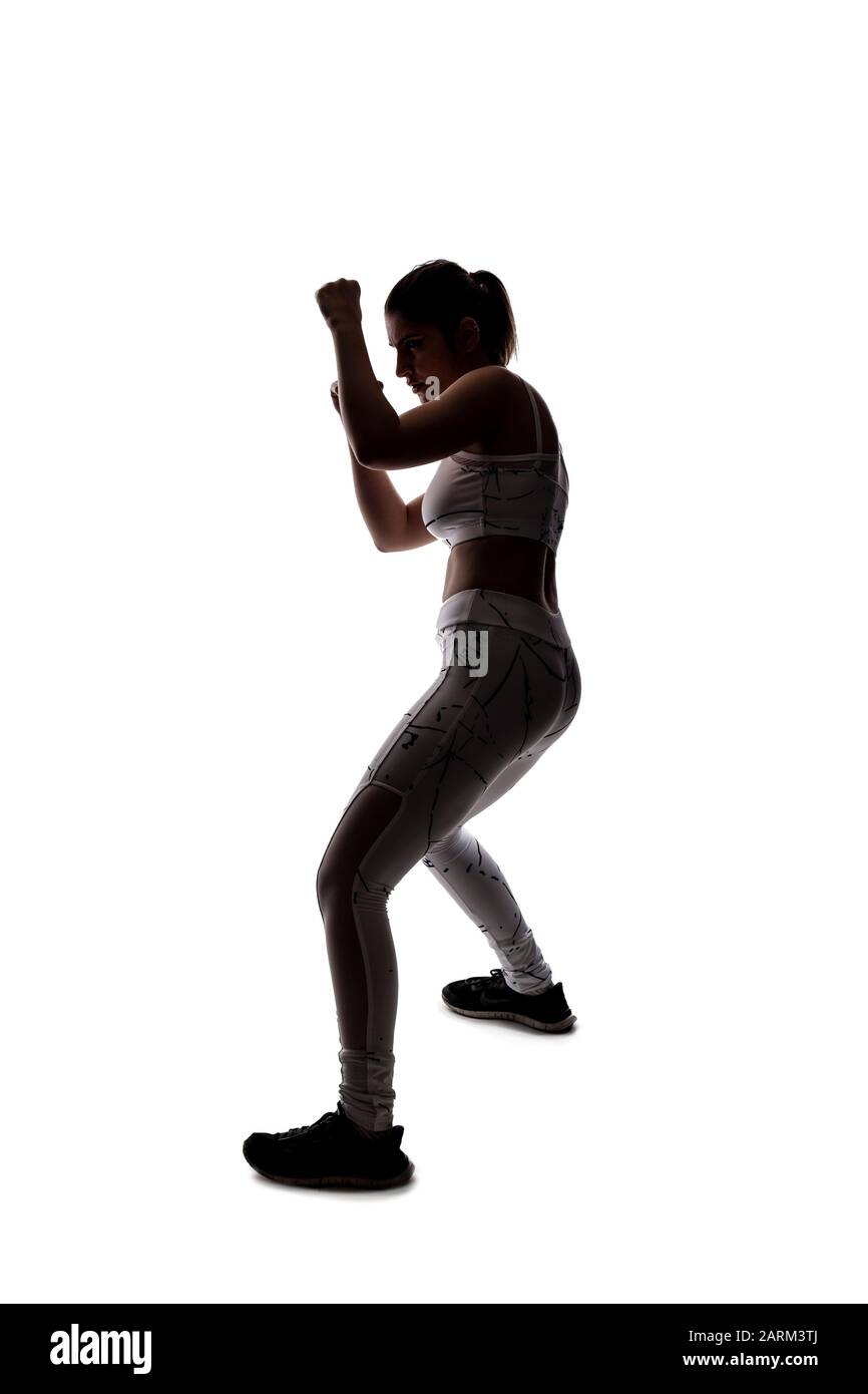 Woman In Fighting Stance High Resolution Stock Photography and Images ...