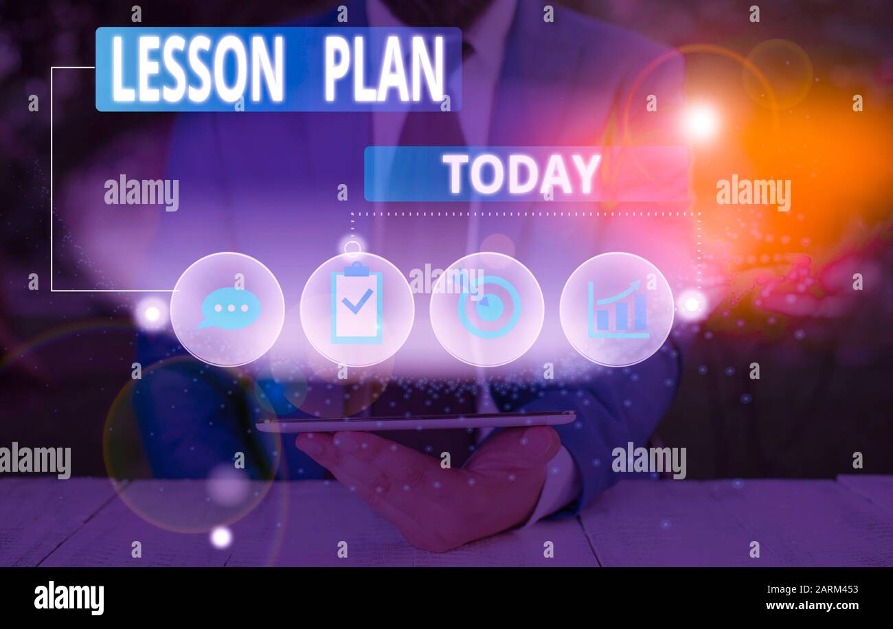 Handwriting text writing Lesson Plan. Conceptual photo a teacher s is ...