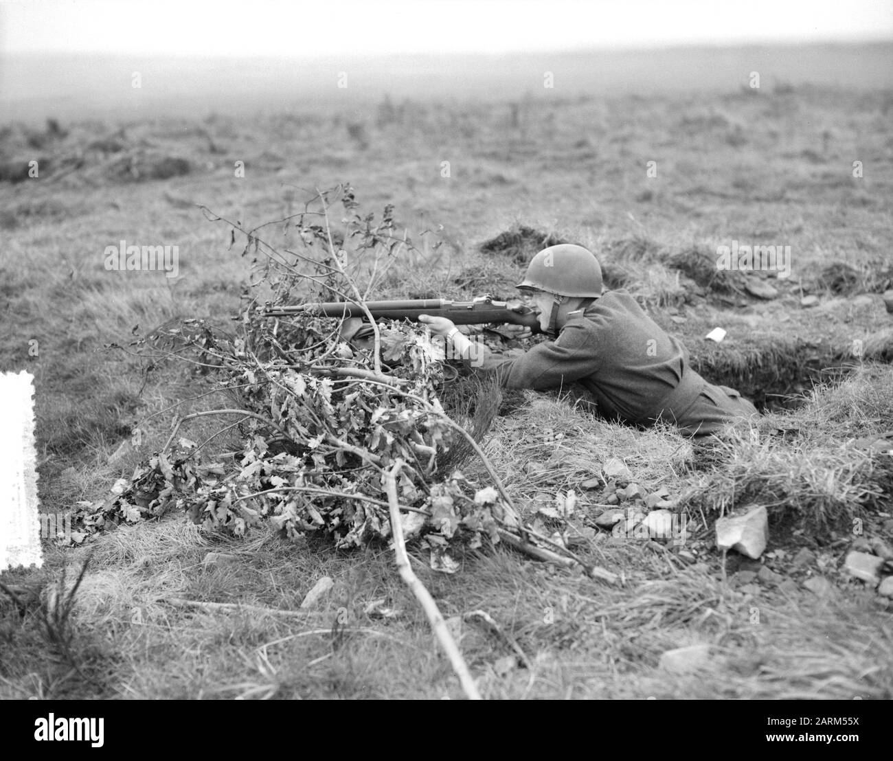 Vogelsang (West Germany). Army exercises 32nd regiment. Infantry ...