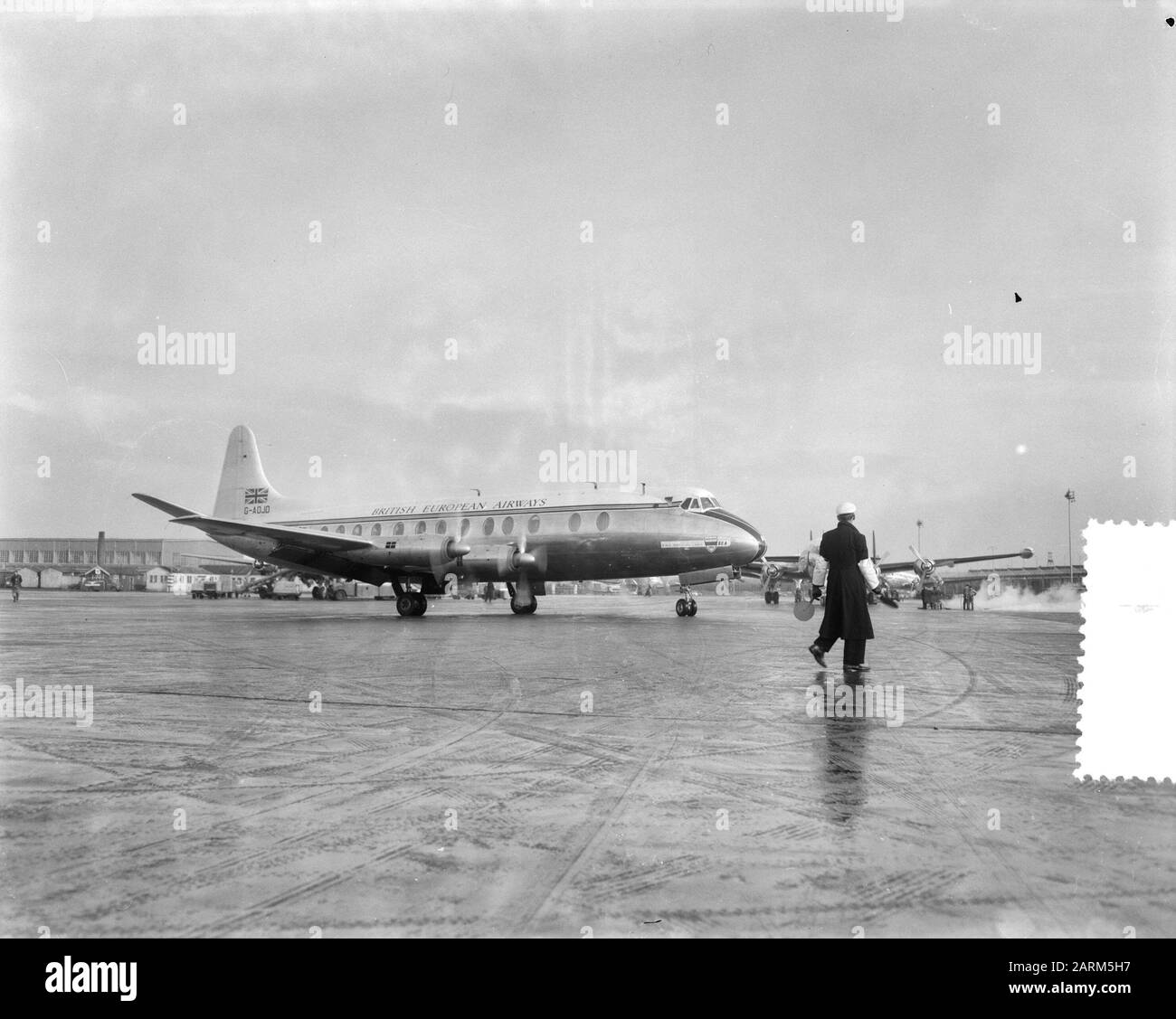 English BEA Vickers Viscount 800 at Schiphol Date: February 15, 1957 ...