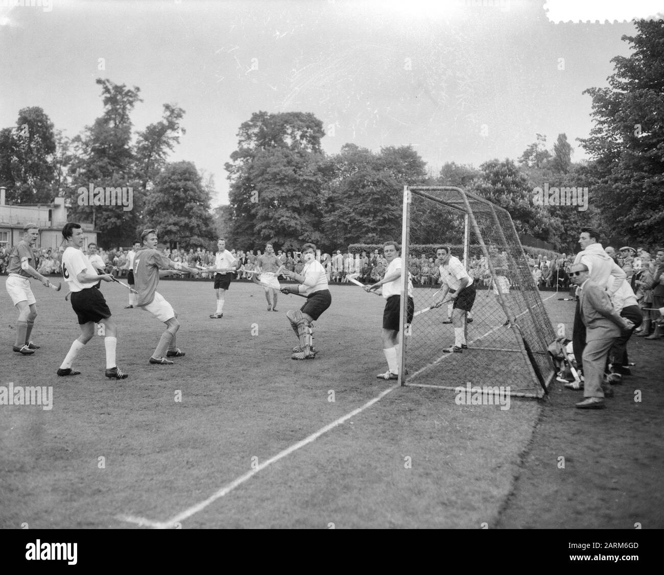 Hockey. Netherlands versus Germany 1-3 Hannover Date: 19 May 1957 ...