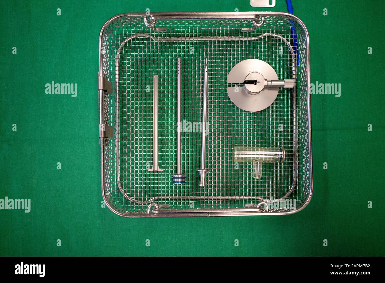 in a central sterilization department the disinfected instruments for ...