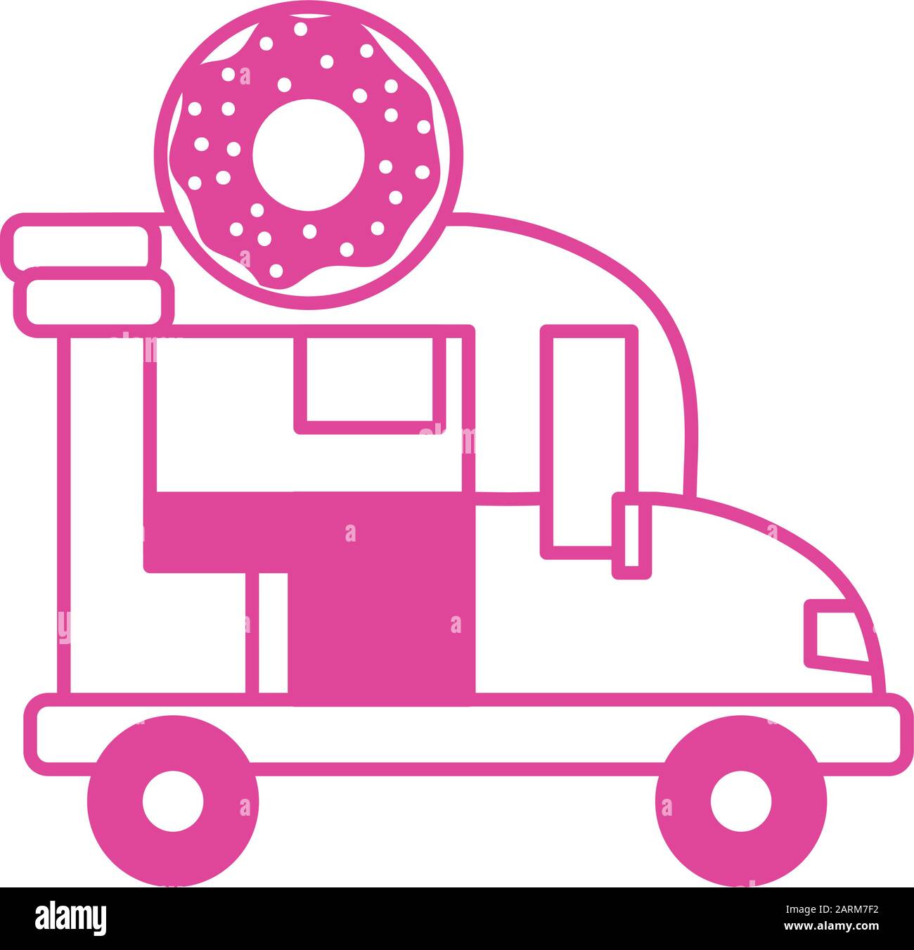 Donut and car Stock Vector Images - Alamy