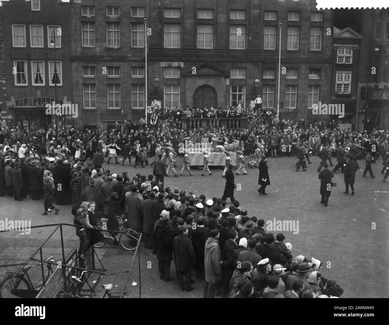 Costume children carnival parade Black and White Stock Photos & Images ...