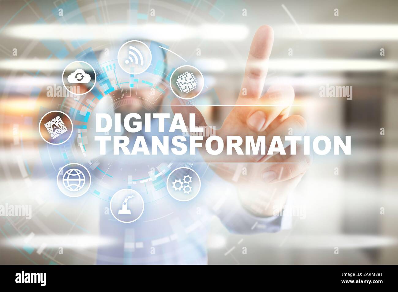 Digital transformation, Concept of digitization of business processes ...