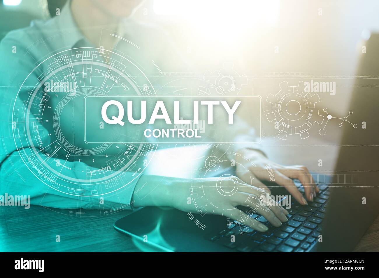 Quality control check box. Guarantee Assurance. Standards, ISO ...
