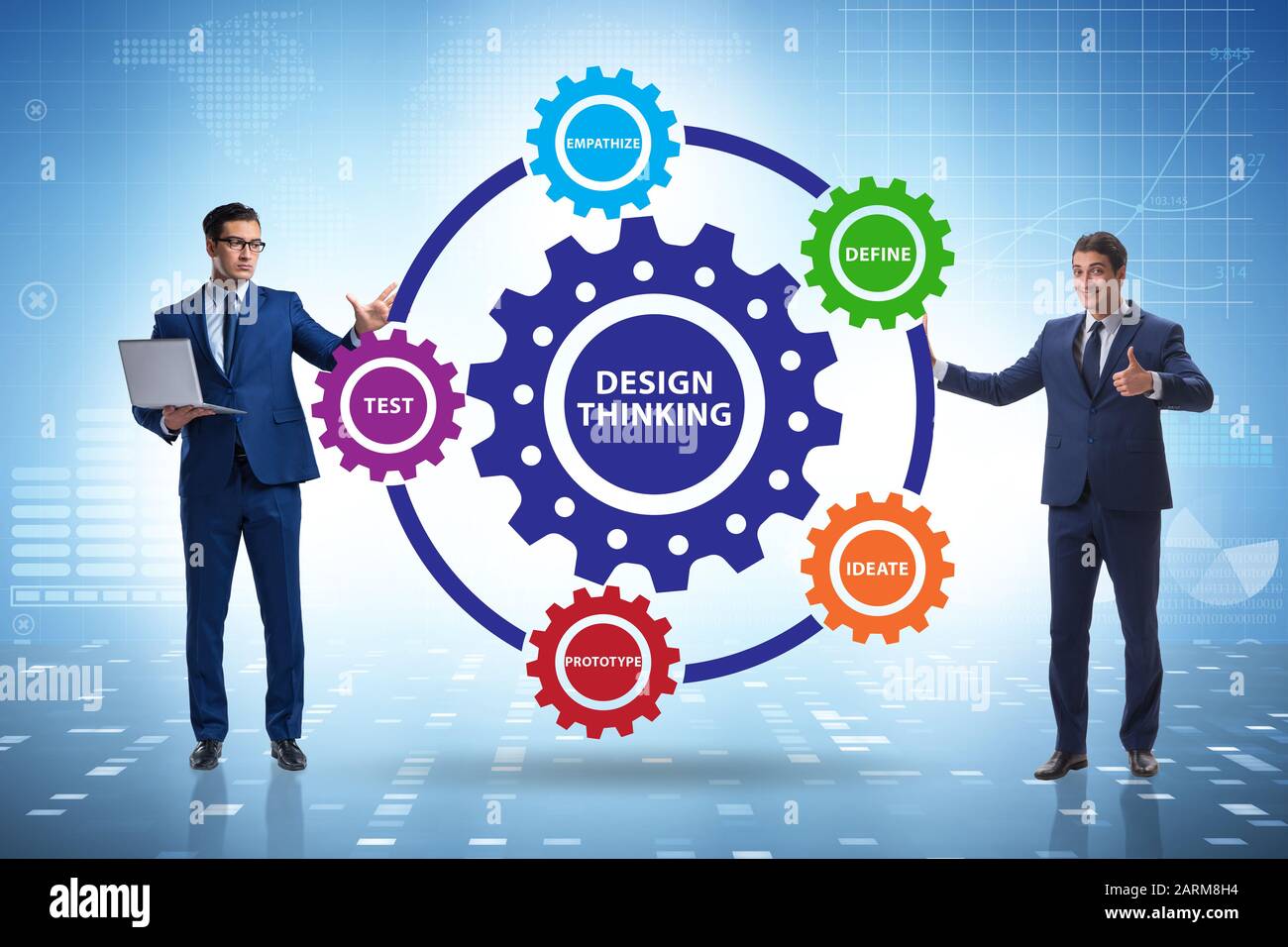 The design thinking concept in software development Stock Photo - Alamy