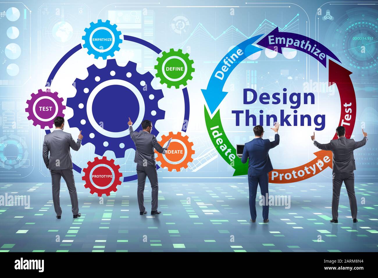 The design thinking concept in software development Stock Photo - Alamy