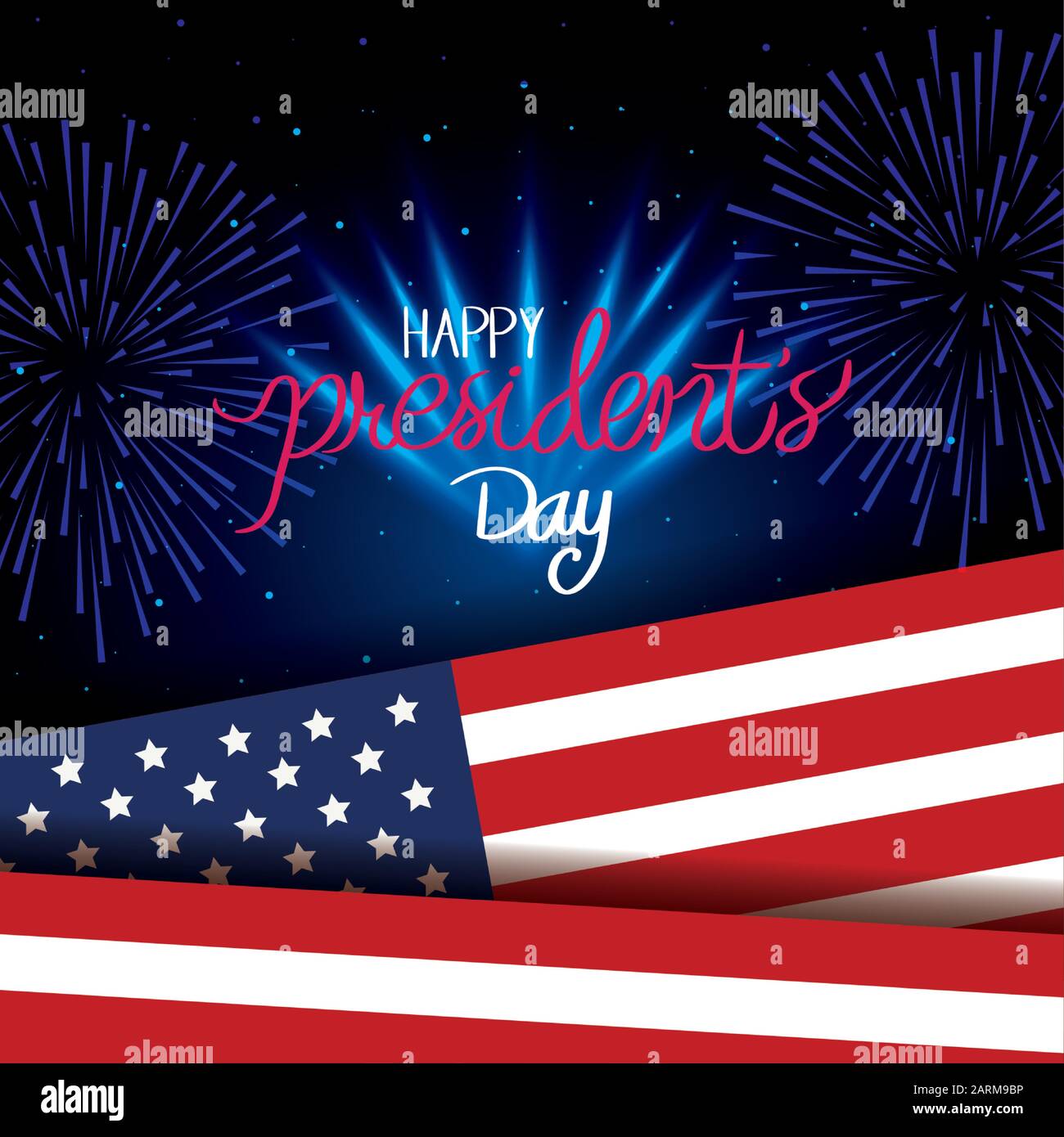 Happy presidents day flags Stock Vector Images - Alamy