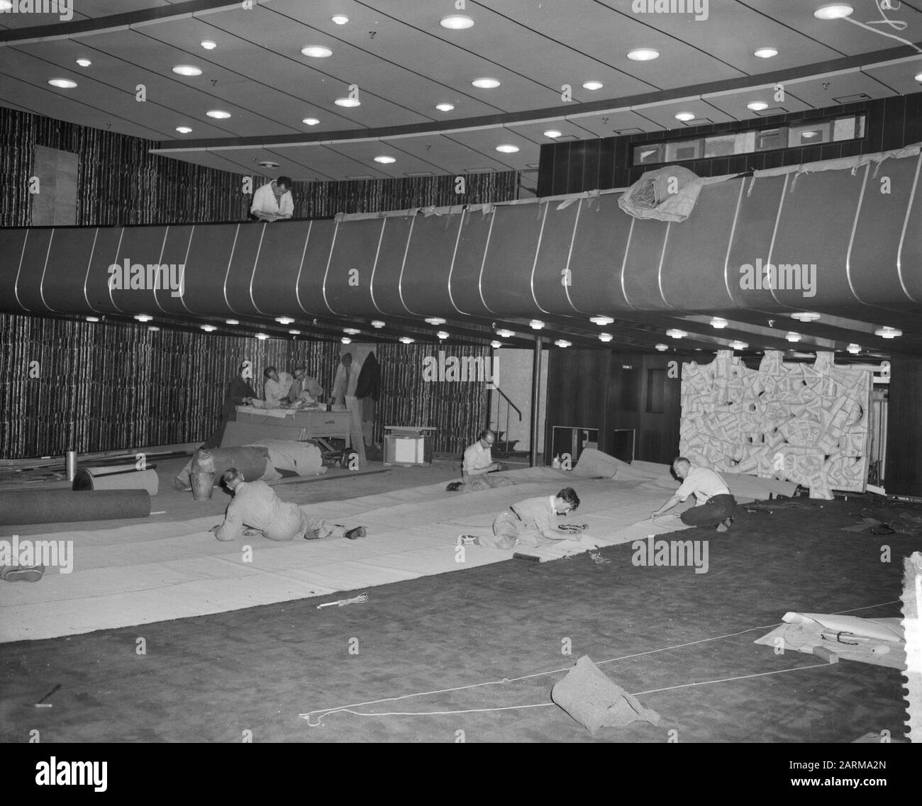 Interiors of the flagship of the HAL Rotterdam interior of the cinema ...