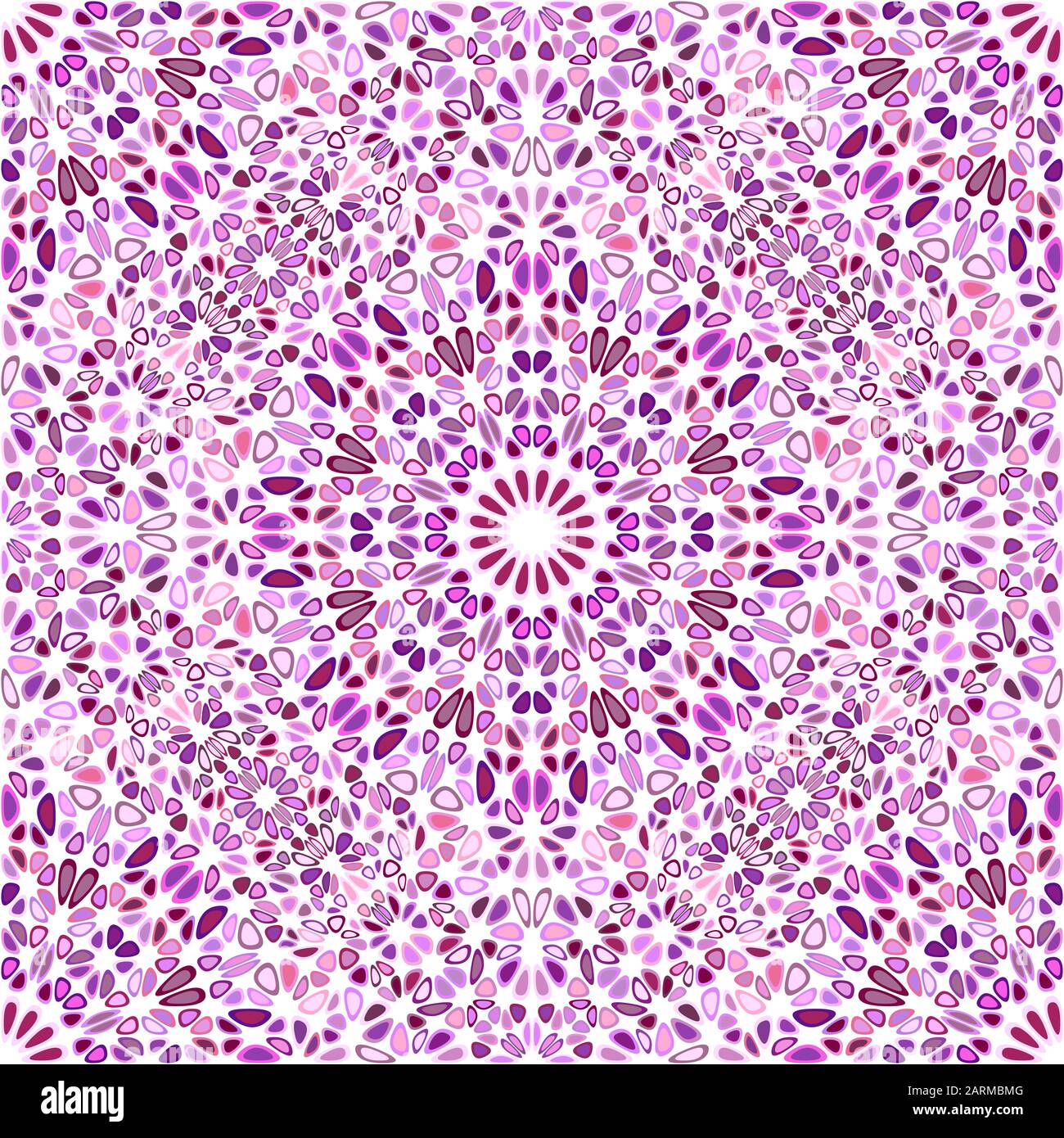 Seamless Geometrical Flower Mandala Ornament Pattern Background