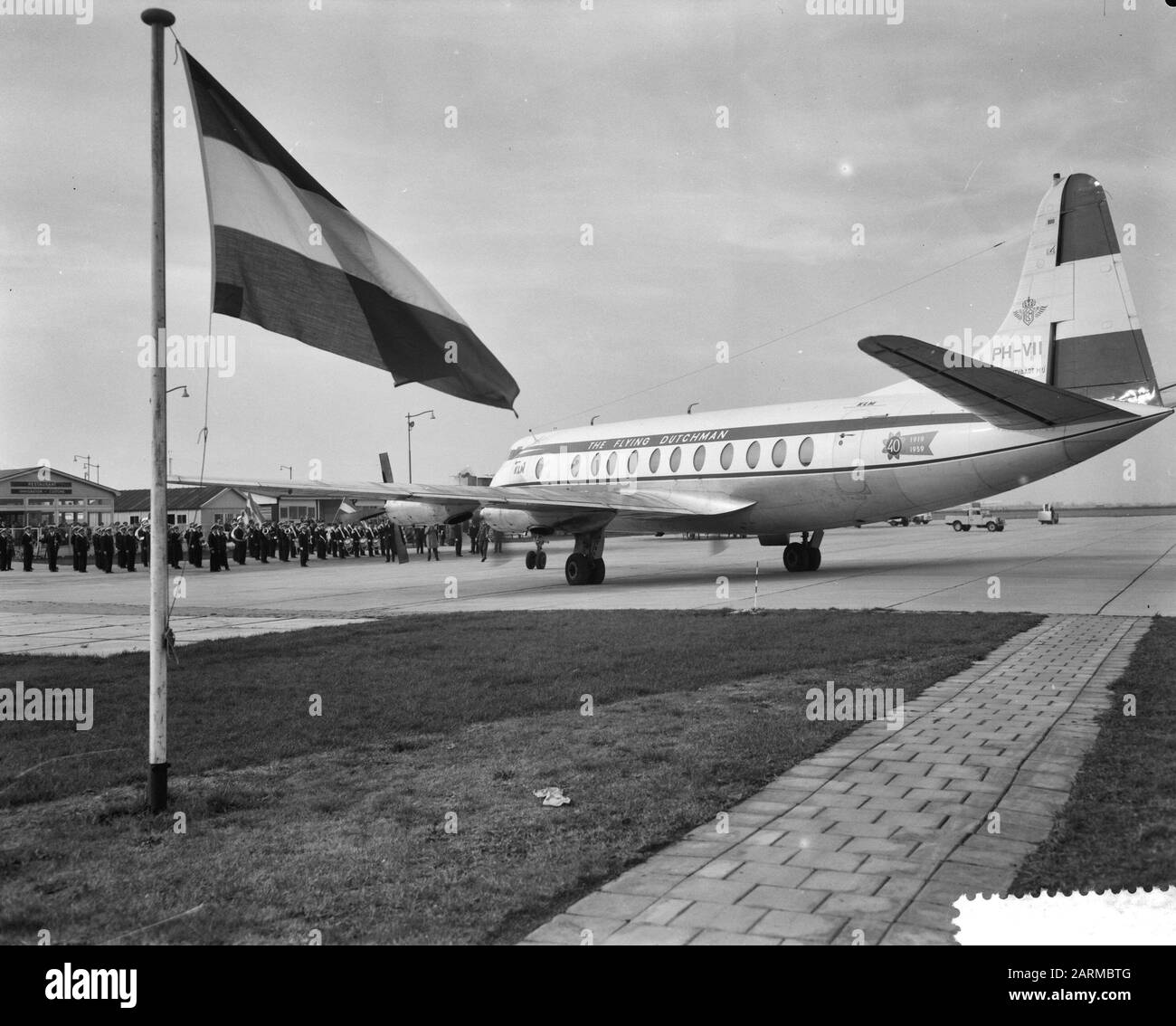 Rotterdam included in the airline Amsterdam London, the KLM viscount on ...