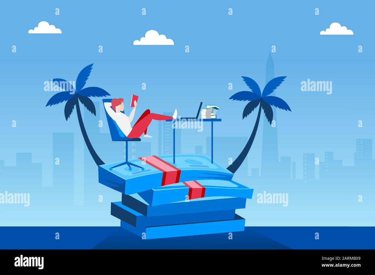 Rich man relax hi-res stock photography and images - Alamy