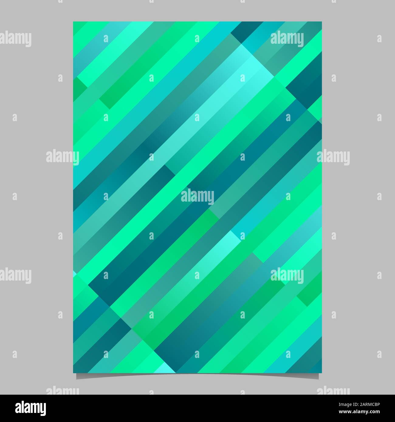 Trendy diagonal rectangle flyer - abstract vector brochure template ...
