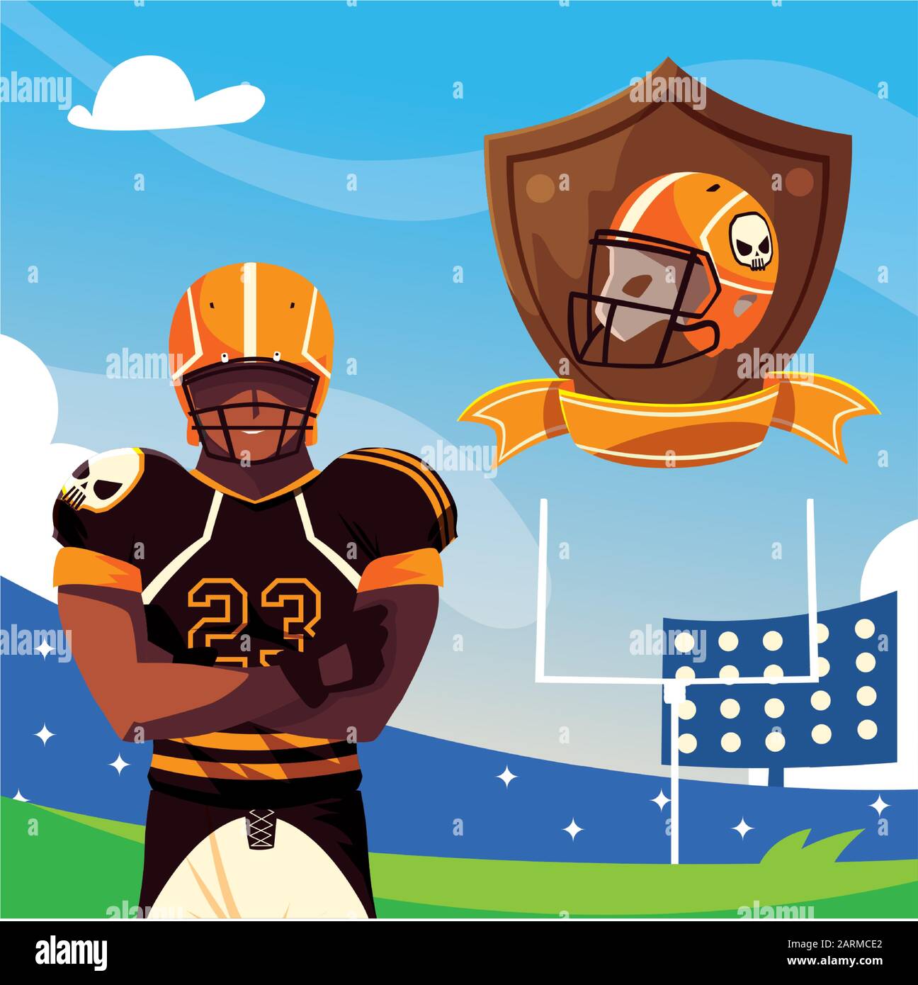 man player american football , sportsman with uniform vector ...