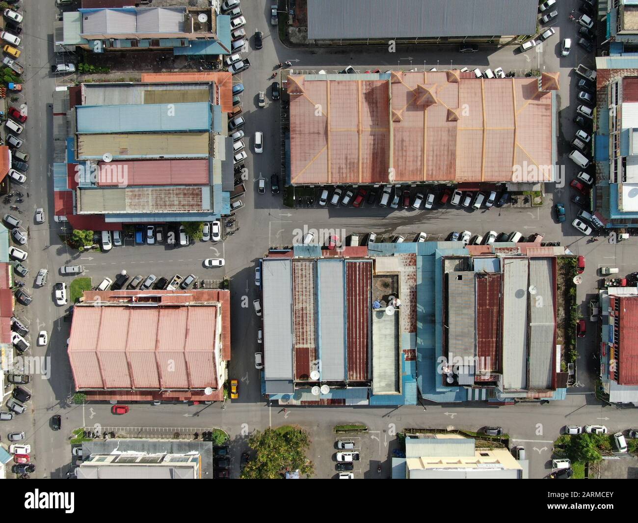 Kuching, Sarawak / Malaysia - November 20 2019: Aerial view of the ...