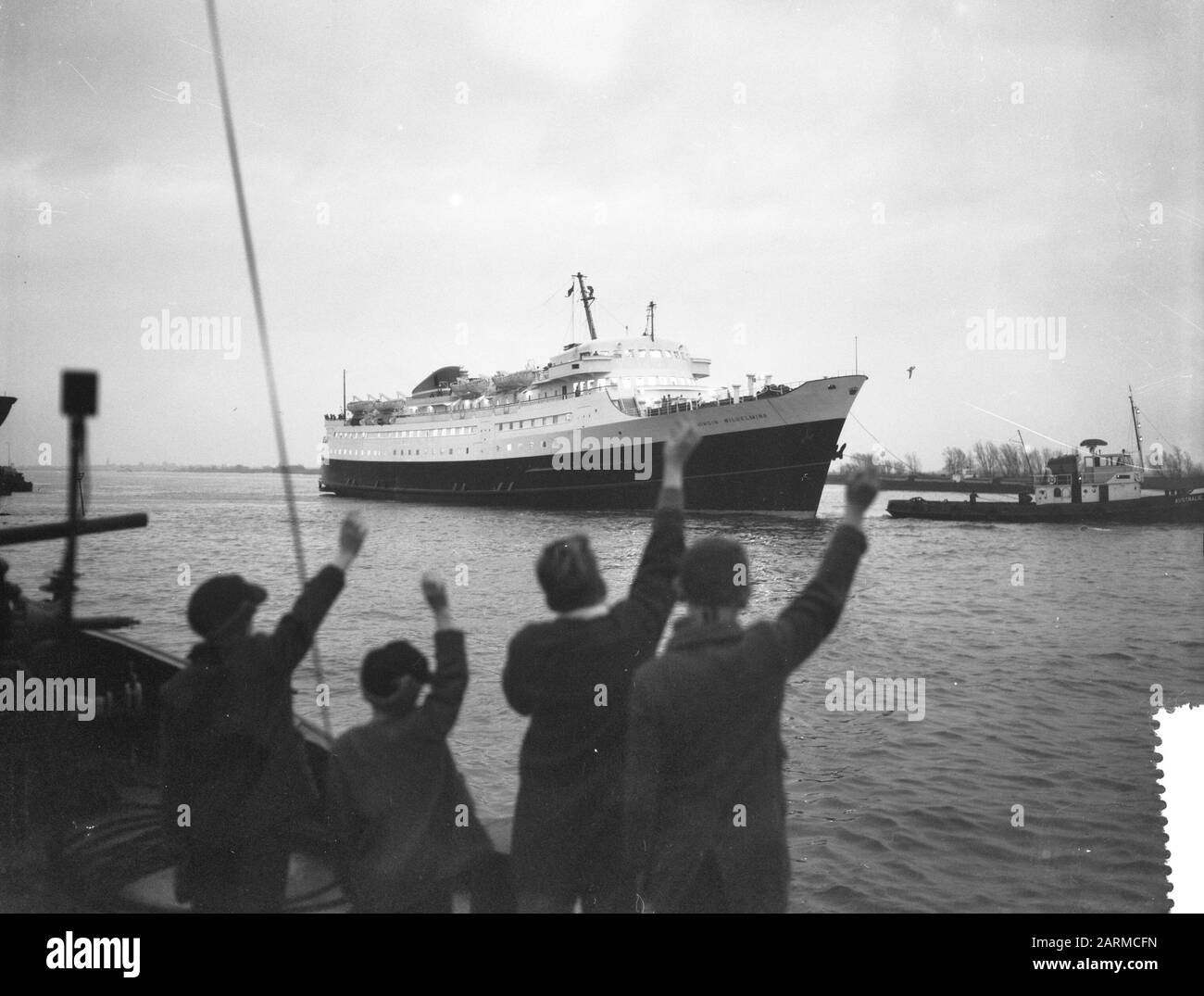Departure of the Queen Wilhelmina of the N.V. Shipyard and ...