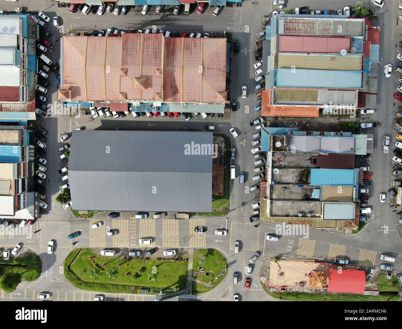 Kuching, Sarawak / Malaysia - November 20 2019: Aerial view of the ...