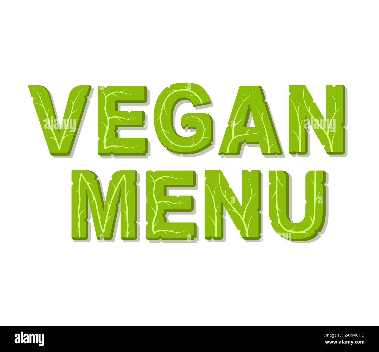 Vegan Menu design template with place for your text. Vegetable lettuce ...