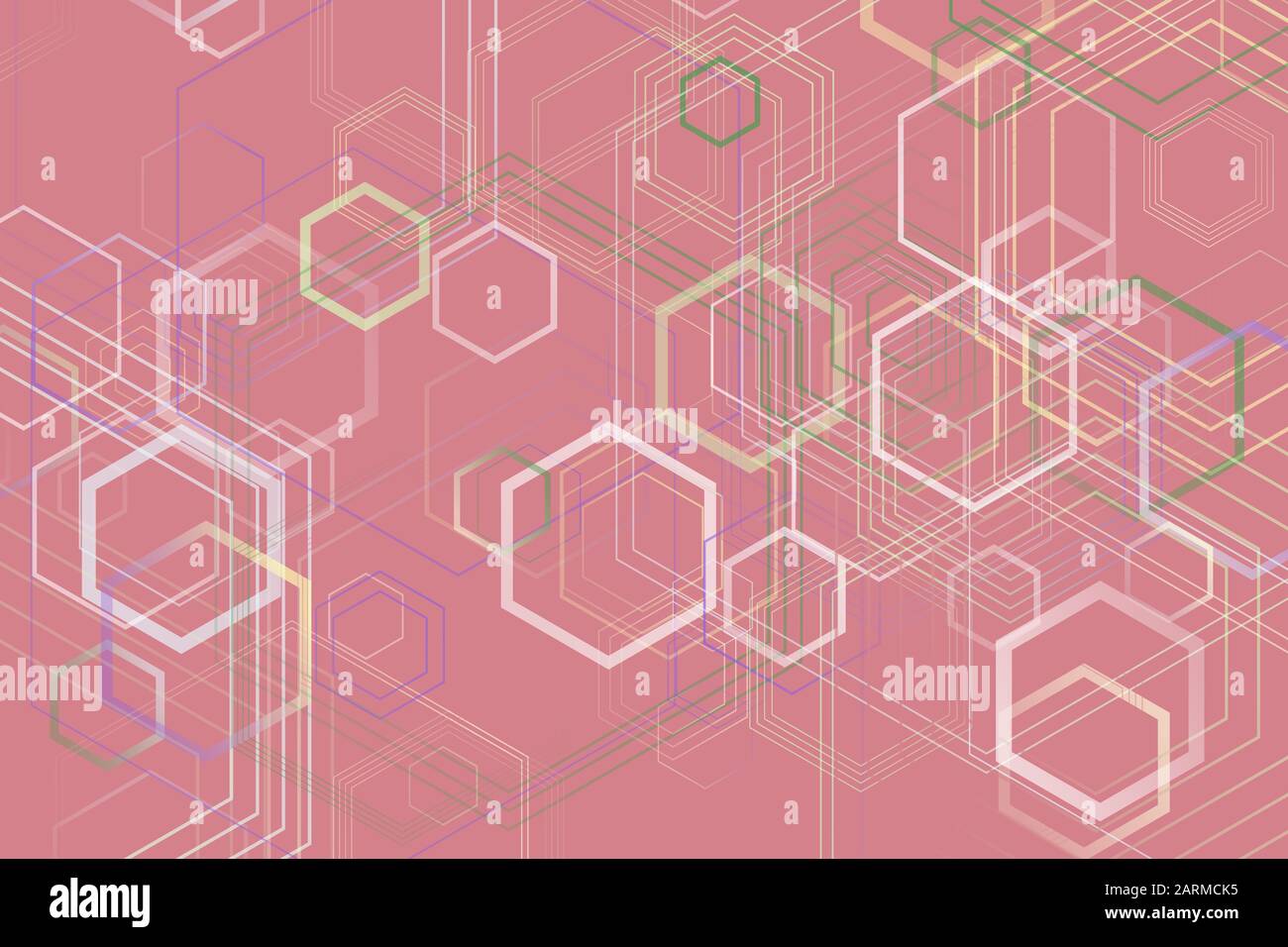 Gradient abstract random hexagon web background - modern chaotic trendy ...