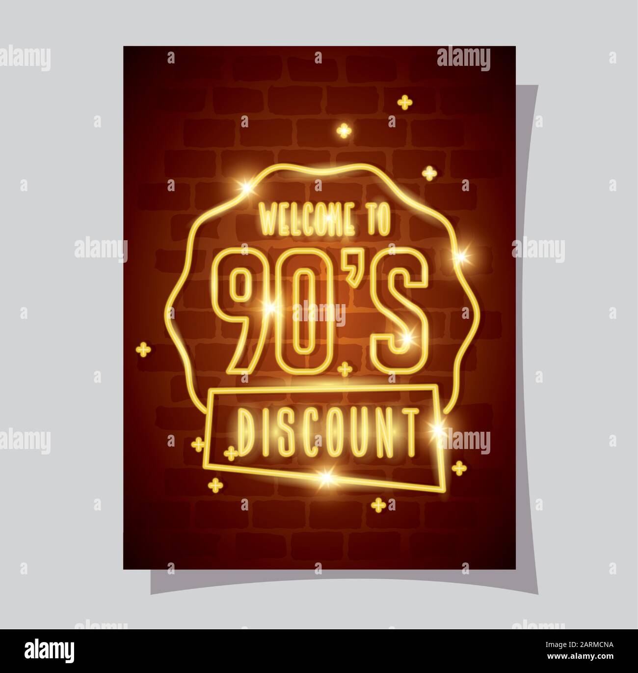 label welcome to nineties discount neon light Stock Vector Image & Art ... label welcome to nineties discount neon light Stock Vector Image & Art ...