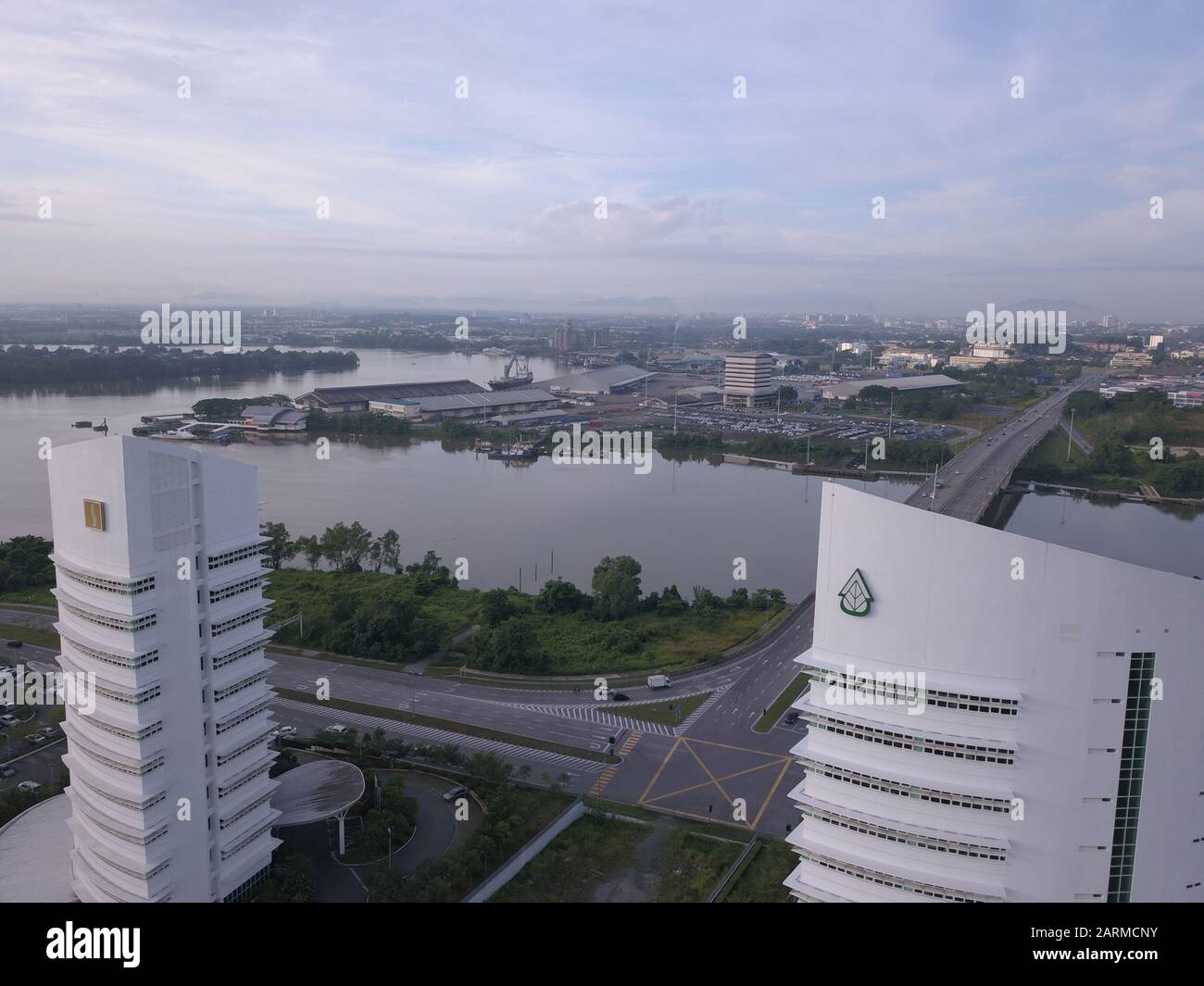 Kuching, Sarawak / Malaysia - November 8 2019: The buildings, landmarks ...