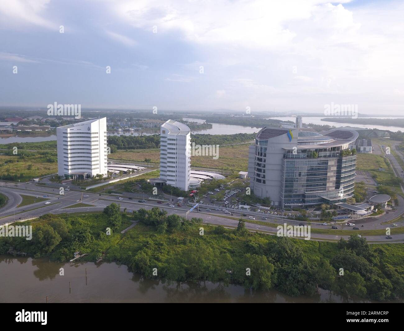 Kuching, Sarawak / Malaysia - November 8 2019: The buildings, landmarks ...