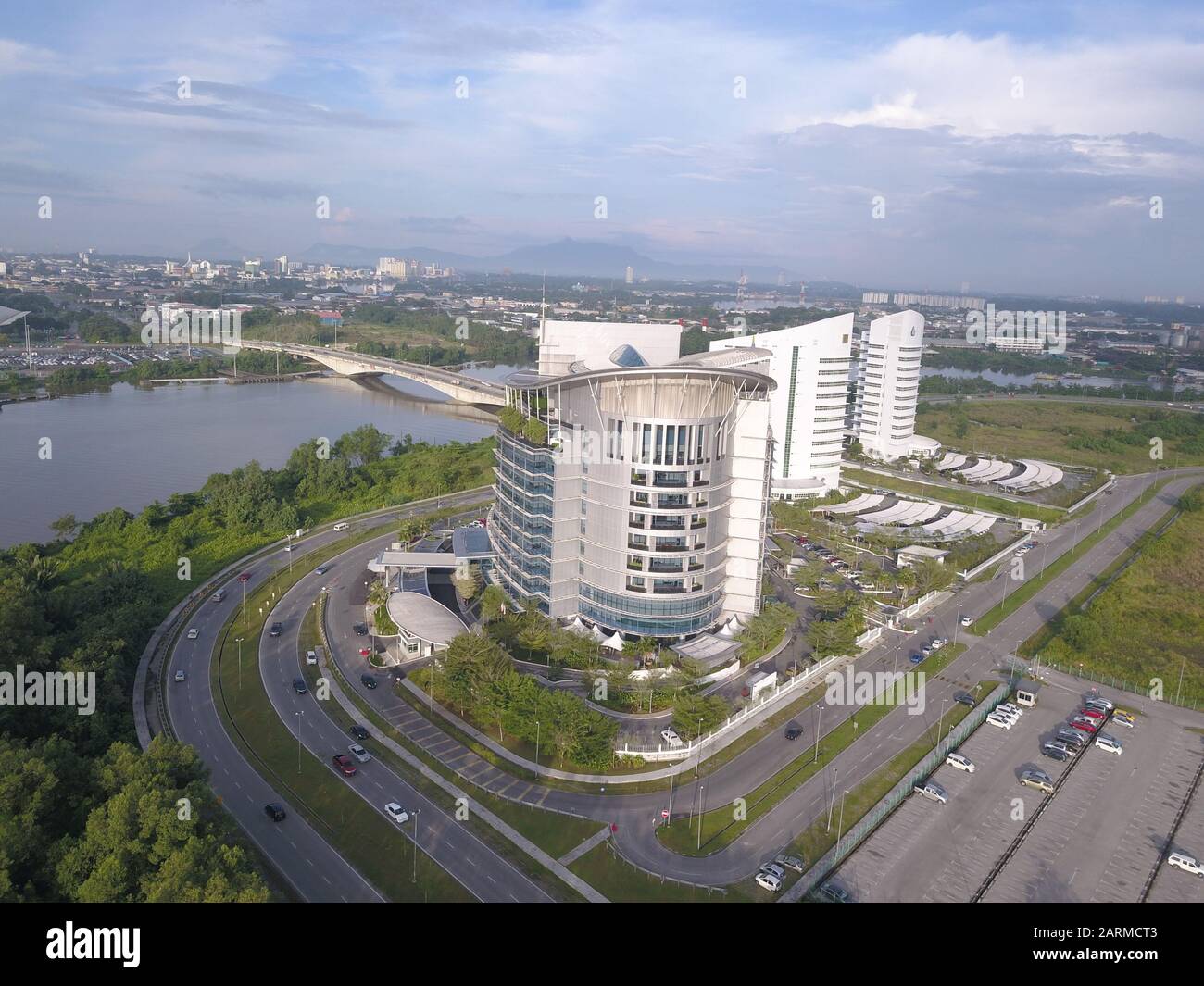 Kuching, Sarawak / Malaysia - November 8 2019: The buildings, landmarks ...