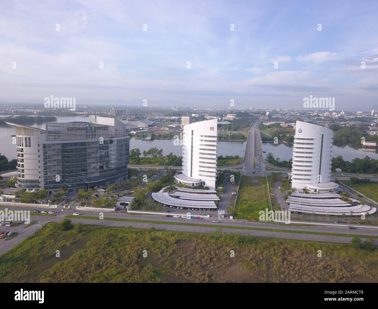 Kuching, Sarawak / Malaysia - November 8 2019: The buildings, landmarks ...