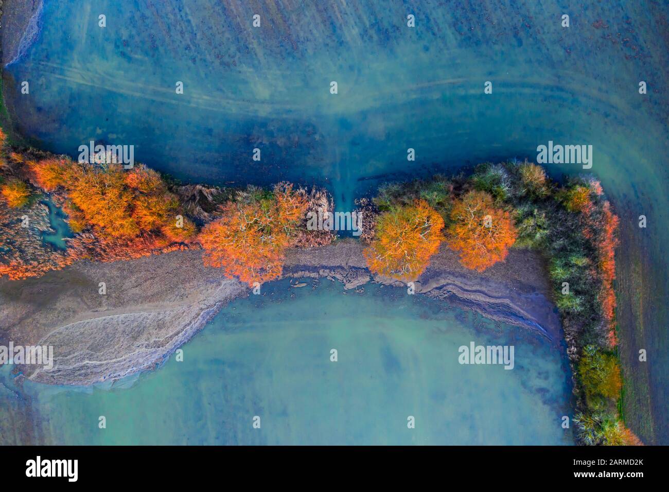 abstraction, view on the ground and river from above Stock Photo - Alamy