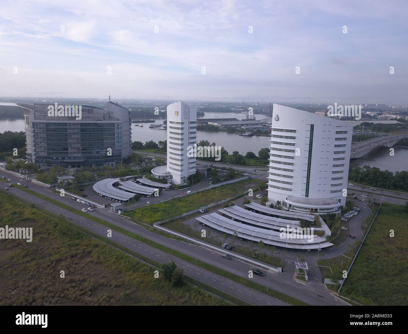 Kuching, Sarawak / Malaysia - November 8 2019: The buildings, landmarks ...