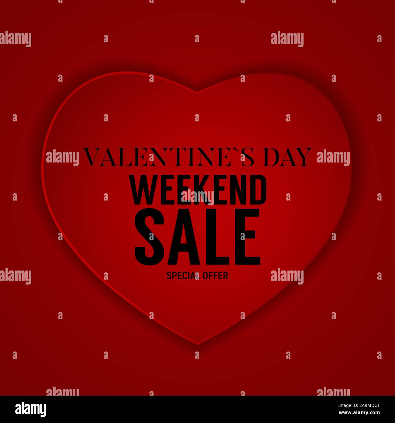Valentine's Day Love and Feelings Weekend Sale Background Design ...