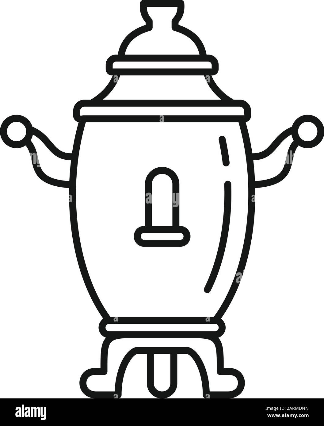 Ceremony samovar icon. Outline ceremony samovar vector icon for web ...