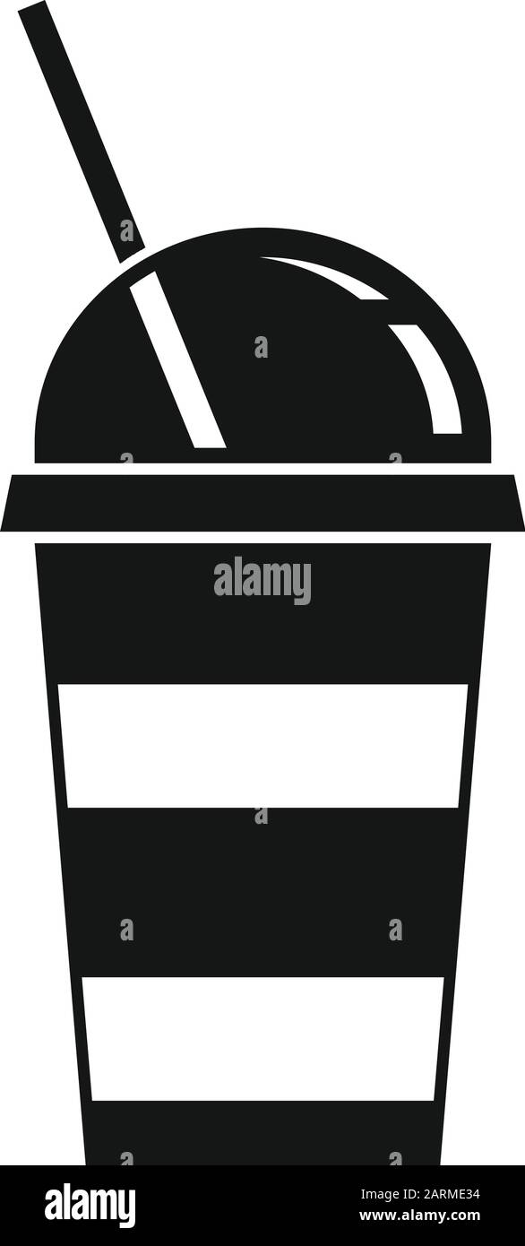 Juice cup icon. Simple illustration of juice cup vector icon for web ...