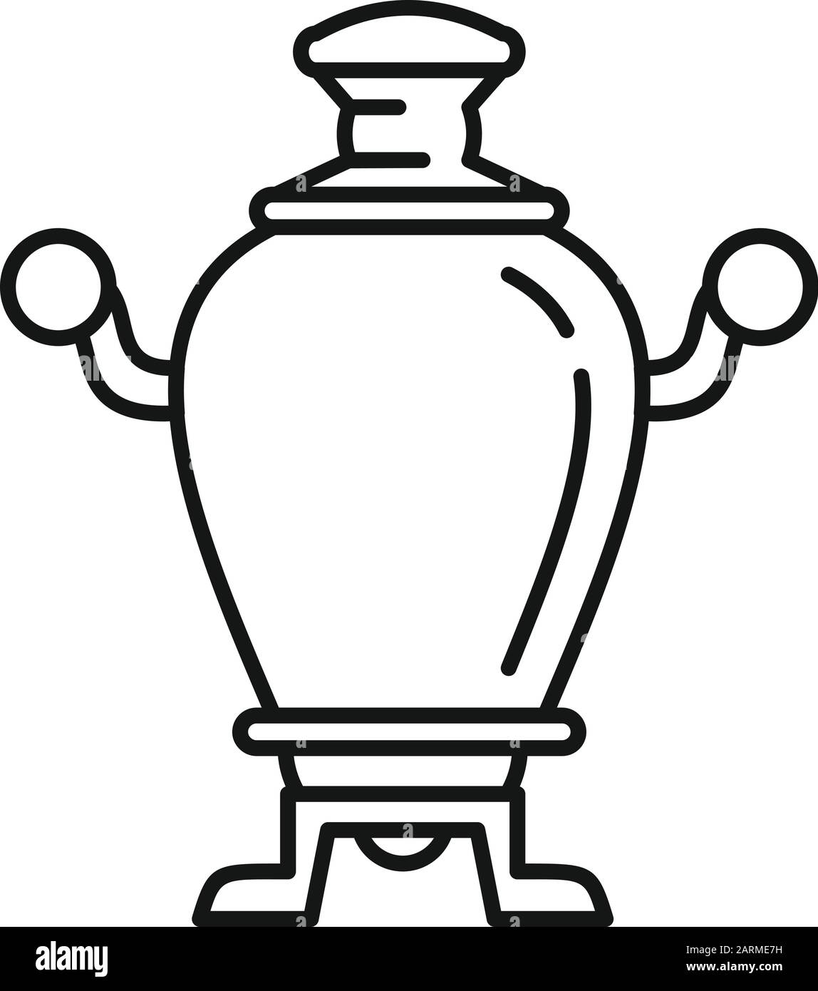Home samovar icon. Outline home samovar vector icon for web design ...