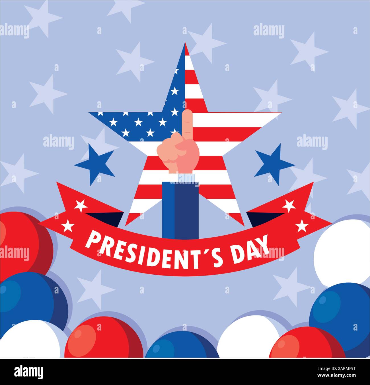 president day greeting card, United States of America celebration ...