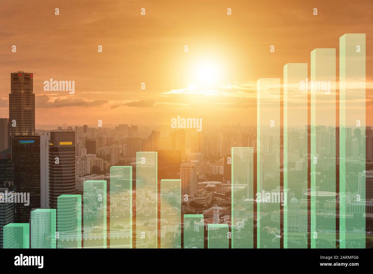 The economic growth concept with charts Stock Photo - Alamy