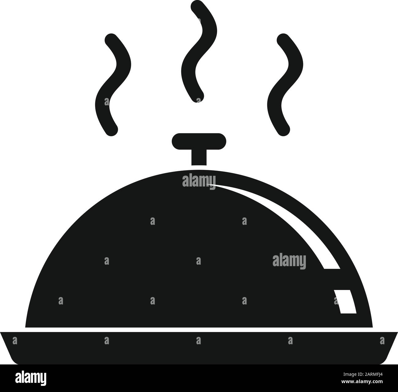 Food tray icon. Simple illustration of food tray vector icon for web ...