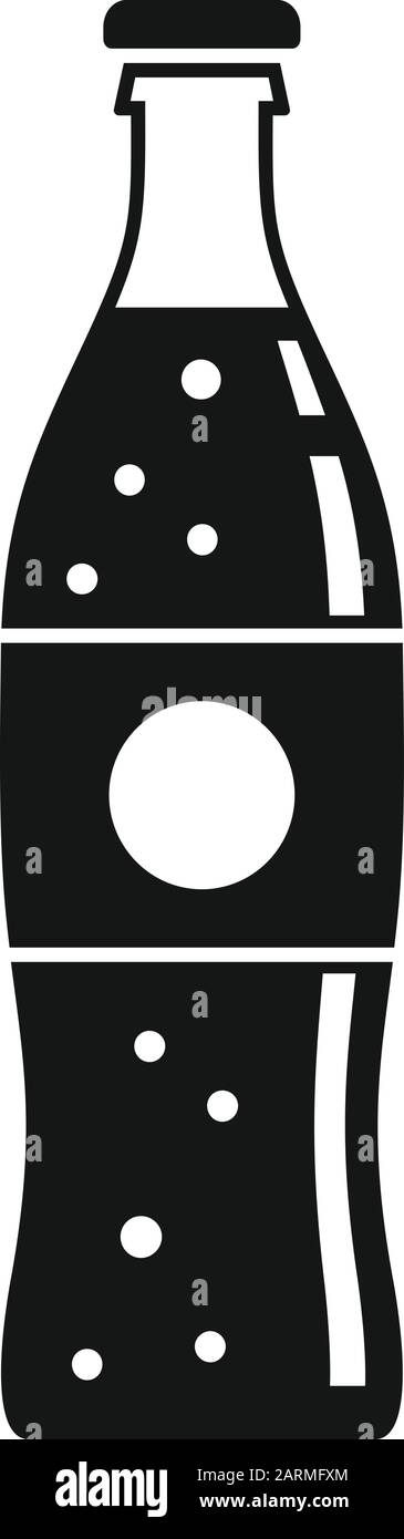 Cola bottle icon. Simple illustration of cola bottle vector icon for ...