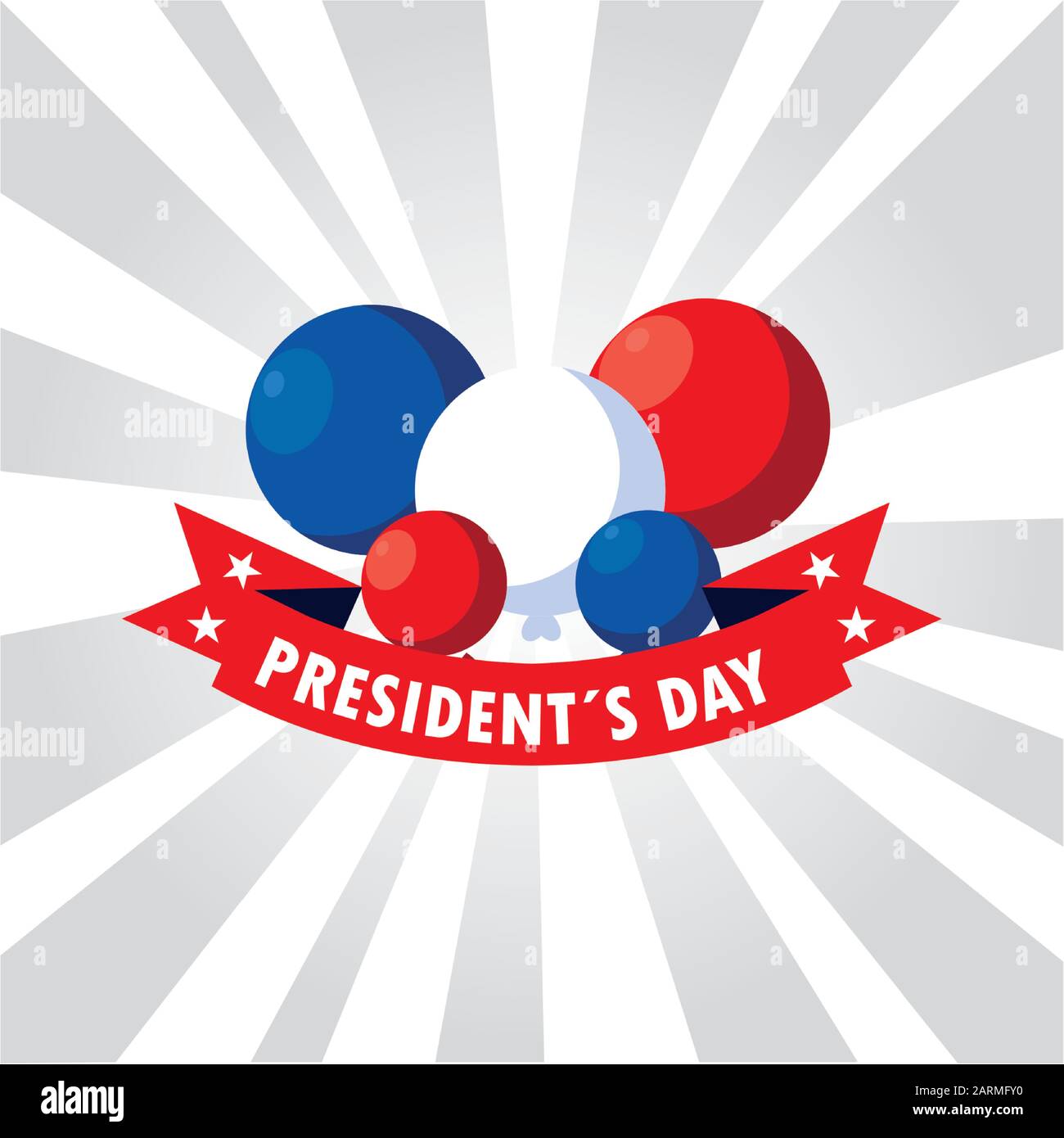 president day greeting card, United States of America celebration ...