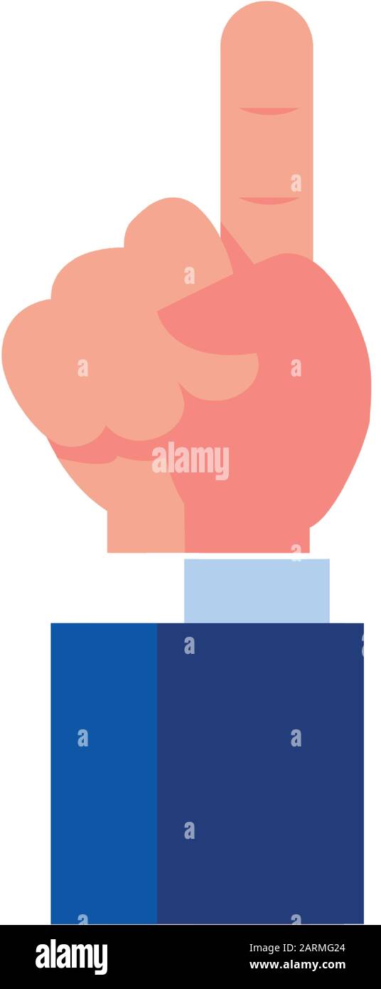 hand in approval symbol on white background vector illustration design ...