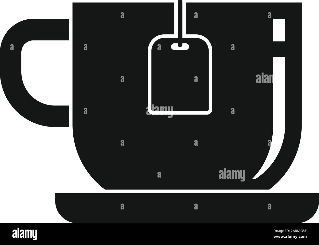 Tea cup icon. Simple illustration of tea cup vector icon for web design ...