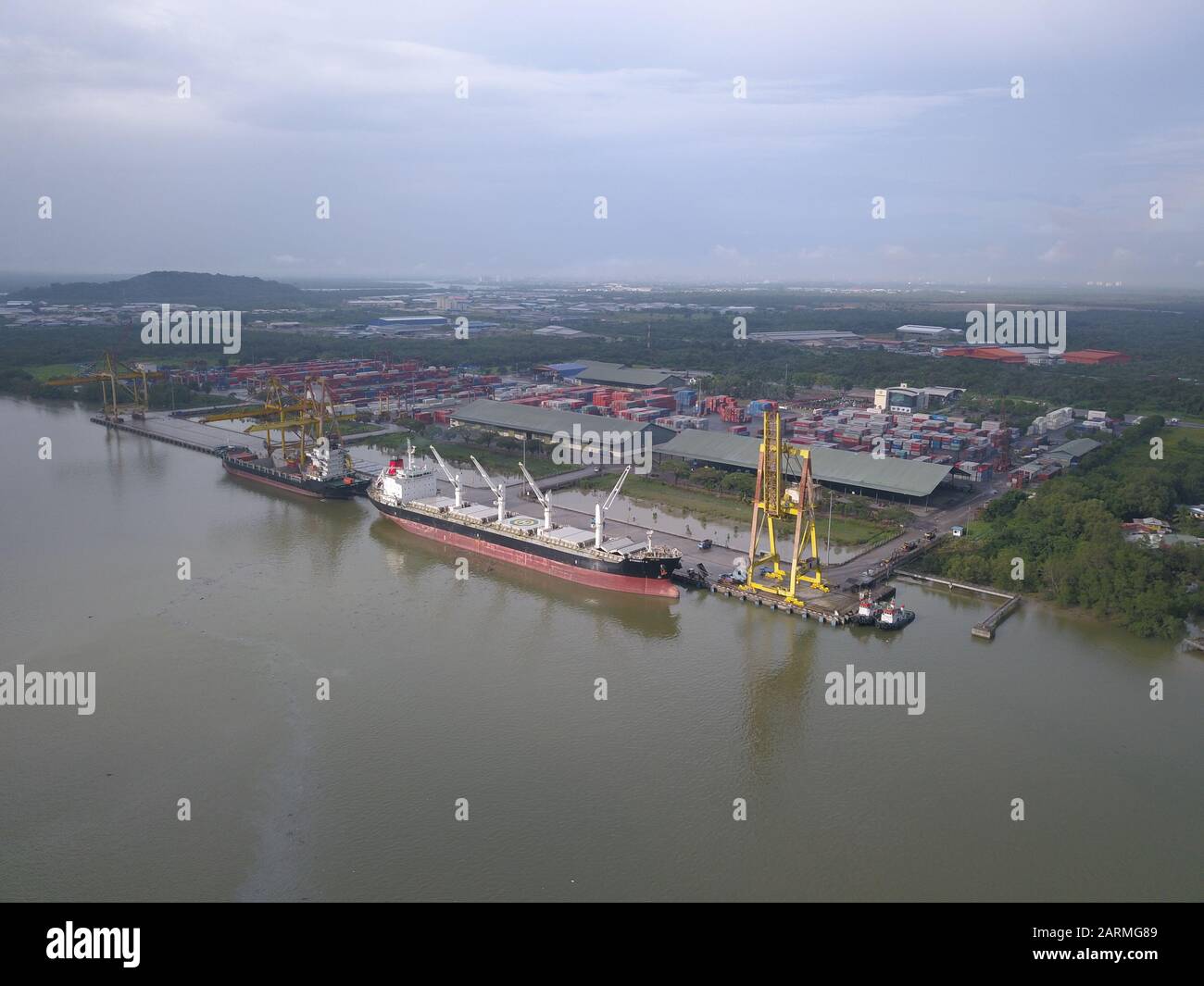 Kuching, Sarawak / Malaysia - November 18 2019: The Senari Port of ...