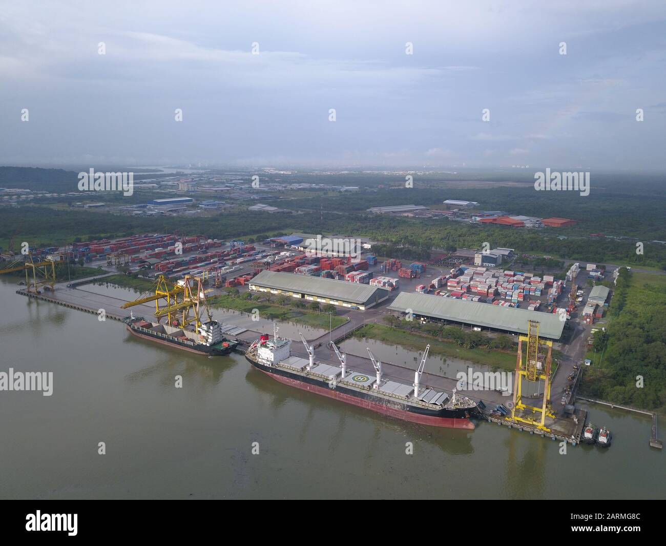 Kuching, Sarawak / Malaysia - November 18 2019: The Senari Port of ...