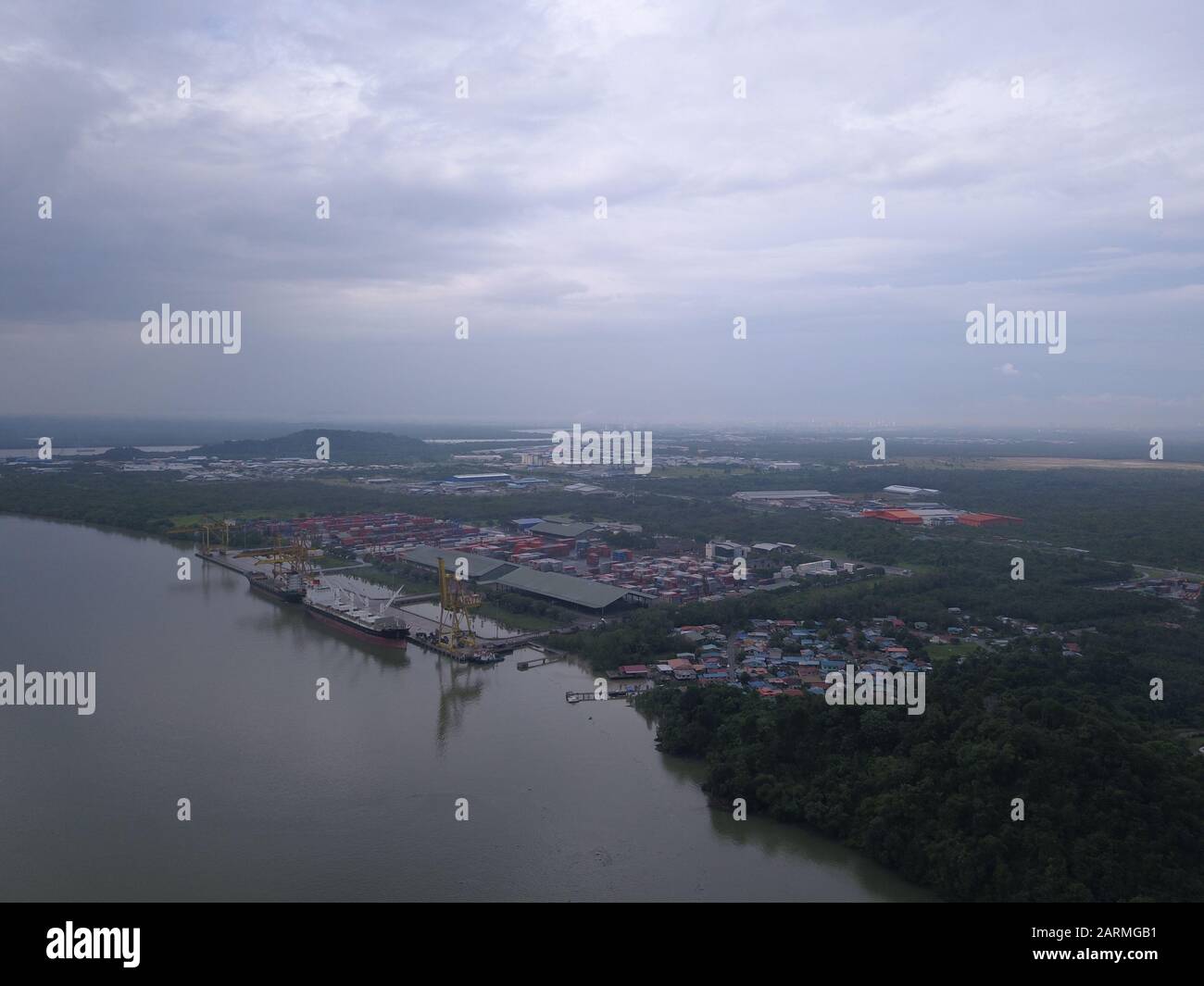 Kuching, Sarawak / Malaysia - November 18 2019: The Senari Port of ...