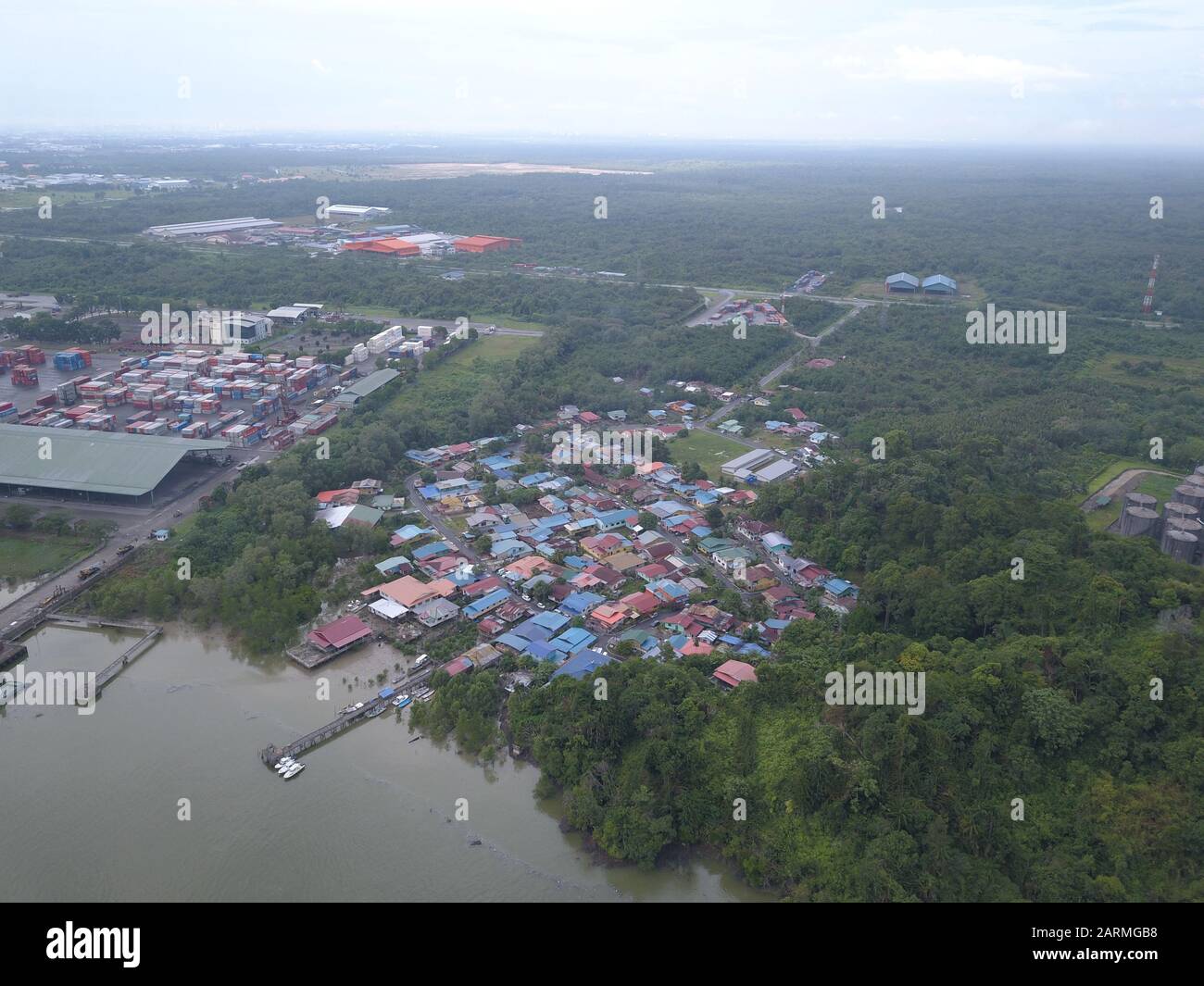 Kuching, Sarawak / Malaysia - November 18 2019: The Senari Port of ...