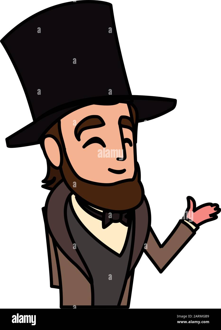 Abraham lincoln cartoon Stock Vector Images - Alamy
